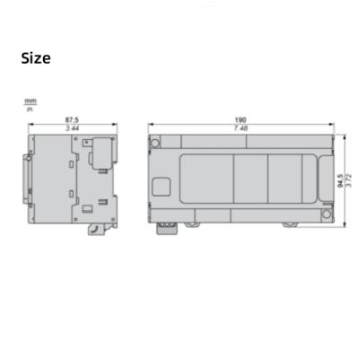 China Schneider M241 PLC 24V DC 40 I/O Programmable Controller for sale