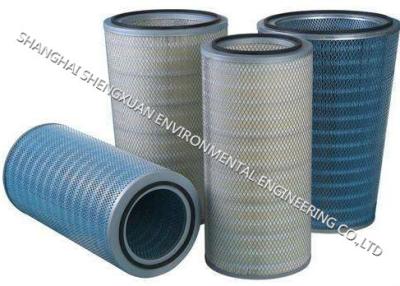 China Cylindrical And Conical Pleated Filter Cartridge , Gas Filter Cartridge For Power Plants for sale