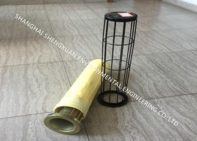 China SS 304 Material Filter Bag Cage , 3mm Wire Diameter Dust Collection Fittings for sale