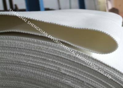 China White Polyester Air Slide Fabric Filter 50 Meters Length For Cement Processing for sale