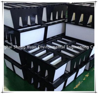 China 4V High Flow ABS Frame F8 Efficiency HEPA Pleated Filter for sale