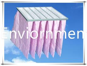 China 610mm Galvanized Frame F6 Nonwoven Pocket Filter Bag for sale