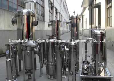 China Stainless steel Bag Filter Housing With 1000 m3 / h Flow Capacity For Water Treatment for sale