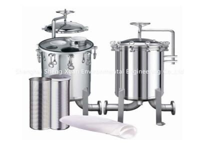 China Threaded Drain SS316 0.5 Micron Water Bag Filters 20T/H for sale