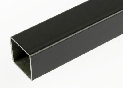 China 2inch Aluminum Alloy Square Tubing 1.8mm Thickness Black Anodization 6063 T5 for sale