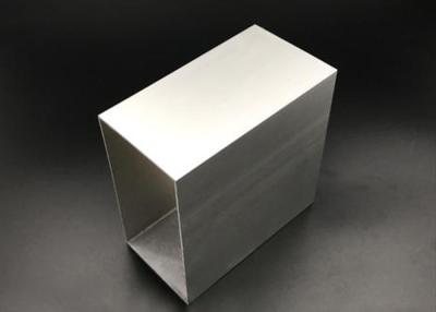 China 100mm Square Aluminium Tube 1.5mm Thickness for Machinery Usage Silver Anodization 6061 T5 for sale