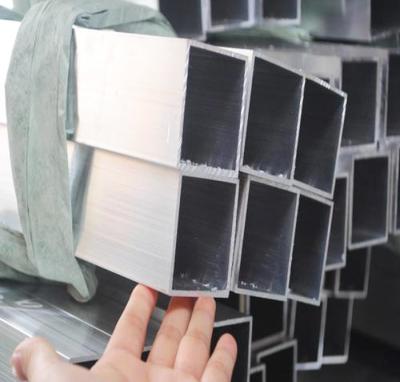 China 50mm Aluminum Alloy Square Tubing 1.5mm Thickness Mill Finish 6063 T5 for sale