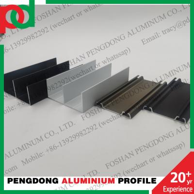 China Geanodiseerde Kleur 6063 Aluminiumprofielen voor Glijdende Garderobedeuren Te koop