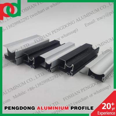 China Geanodiseerde Kleur 6063 Aluminiumprofielen voor Glijdende Garderobedeuren Te koop
