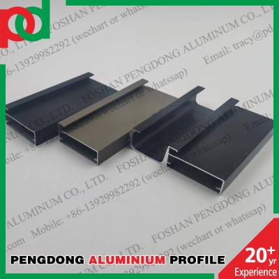 China Geanodiseerde Kleur 6063 Aluminiumprofielen voor Glijdende Garderobedeuren Te koop