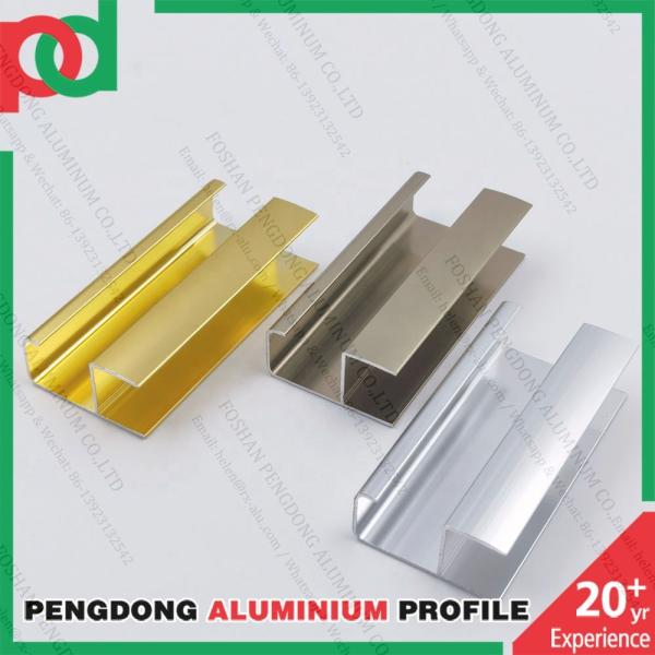Classic Libya Egypt Turkey Aluminium Kitchen Extrusion Frames Aluminum Cabinet Section