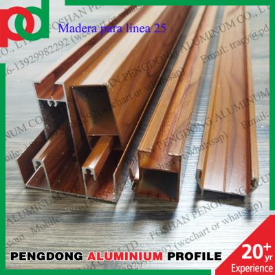 Cina L20 e L25 Profili in alluminio a colori popolari per finestre e porte in vendita