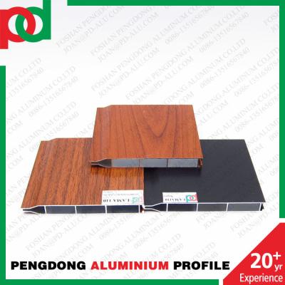 Cina Profili in alluminio per porte in Uruguay Messico Temperature T5 Vari colori di legno in vendita