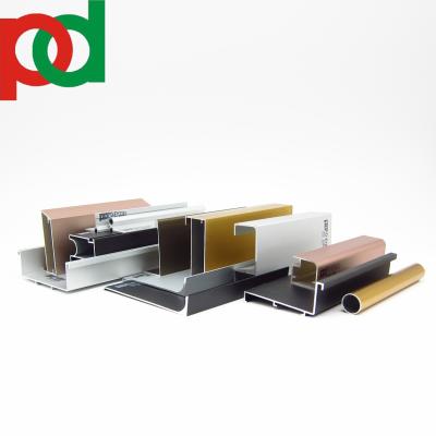 中国 カスタマイズ可能な押出成形技術は、ガラスドア、キッチンキャビネット、ワードローブ、MDFメラミン用のアルミニウムプロファイルを製造しています。 販売のため