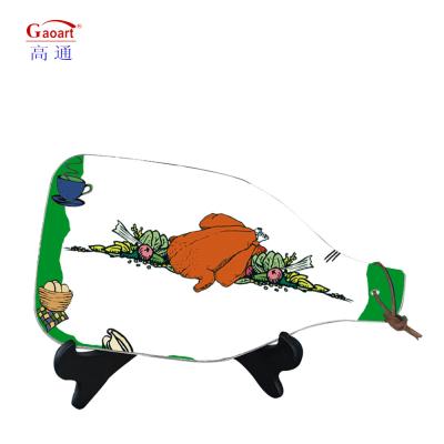 Cina Tempered Glass Cutting Board Unbreakable Round Kitchen Tool with Customized Logo in vendita