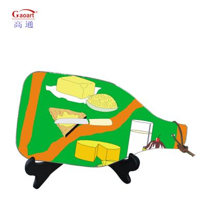 Cina Tempered Glass Cutting Board Unbreakable Round Kitchen Tool with Customized Logo in vendita