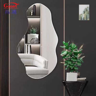 Cina 50cm Gold Magic Sticker Mirror for Every Day Bathroom Wall Decor in Full Home in vendita