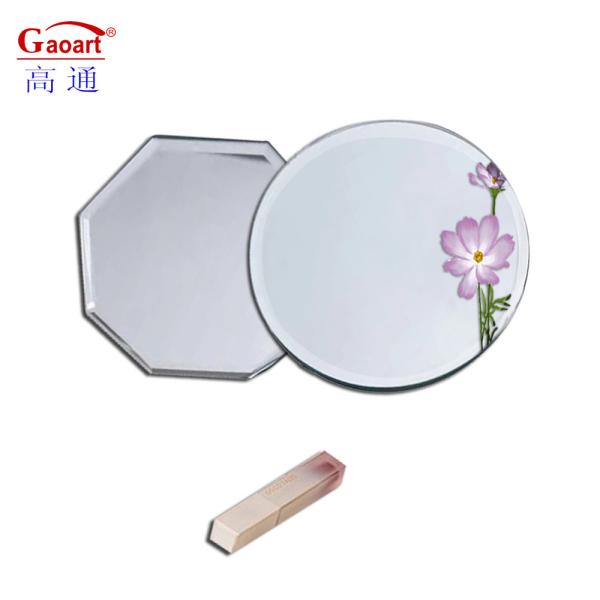 Quality Frameless Adhesive Wavy Full Length Large Round 80Cm Decor Mirror Bath for for sale