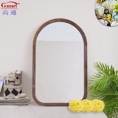 China Modern Arch Full Length Antique Sticker With Wood Frame Mirror para decoração de banheiro à venda