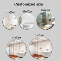 China Make a Statement with this Modern Frameless Round Glass Large Circle Bath Wall Mirror for sale