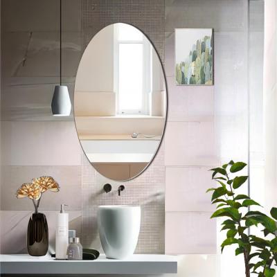 Cina Disegno di vetro ovale di lusso Nordic Gym Muro appeso per bagno Specchio per stile nordico in vendita