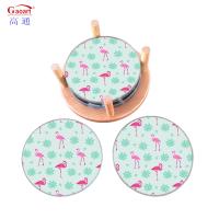 China Customized Logo Acceptable Tempered Square Cut Float Bread Blank for Kitchen Wine Glass Coaster for sale