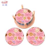 China Customized Logo Acceptable Tempered Square Cut Float Bread Blank for Kitchen Wine Glass Coaster for sale