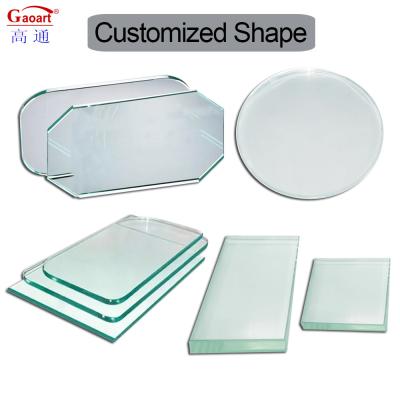 China Thick Smooth Glass Fashion Tablet Square Cabinet Piece Maker Unbreakable Tempered Glass Te koop