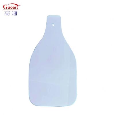 Cina Tavola da taglio per cucina rotonda quadrata con vetro temperato in bianco e rivestito per sublimazione in vendita