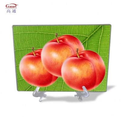 Cina Tavola da taglio per cucina rotonda quadrata con vetro temperato in bianco e rivestito per sublimazione in vendita