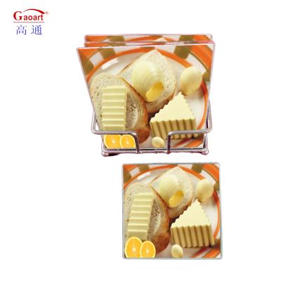 Cina ALL-Season Square Tempered Custom Cheese Cutting Board for Kitchen and Wine Glass Coaster in vendita