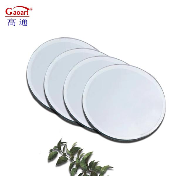 Quality Frameless Adhesive Wavy Full Length Large Round 80Cm Decor Mirror Bath for Living Room for sale