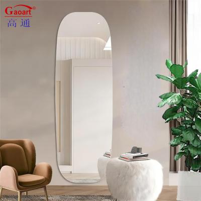 China Modern Stylish Full Length Beveled Led Light Bathroom Mirror for Home Decor Te koop