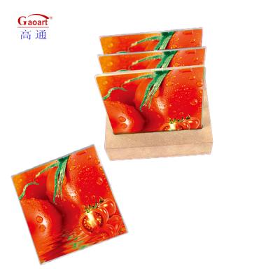 Cina Rectangle Clear Tempered Glass Cutting Board for Kitchen Tools and Table Decoration in vendita