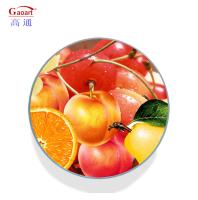 China Toughened Kitchen Placemat Custom Vegetable Rectangular for Round Glass Dining Table for sale