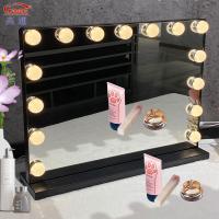 China Full Body Hollywood Chorome LED Cosmetic Mirror for Makeup Processing Customization for sale