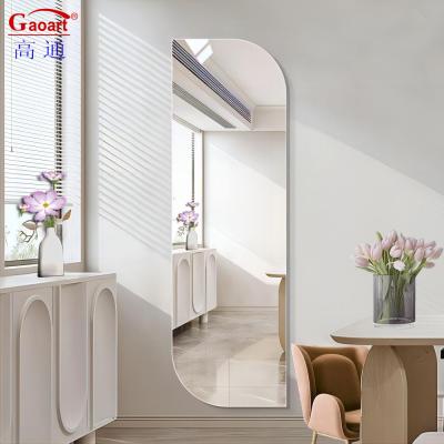 China Home Full Body Float Glass Dress Design Length Led Light Beveled Wall Hanging Decoration Mirror à venda