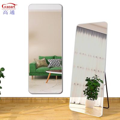 中国 リビング アントキーク シルバー 大きい ノルディックアーチ LEDライト付き 床鏡 販売のため