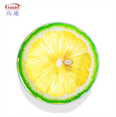 Cina White Vegetable Kitchen Round Square Serving Tray Tempered Glass Cutting Board with Handle in vendita