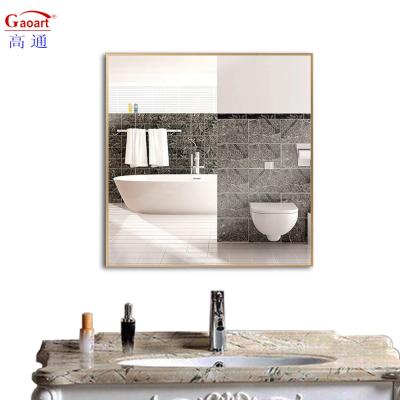 Cina Home Vinificio Grande varietà Parrucchiere oro Nero Specchio in alluminio con telaio in vendita
