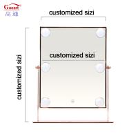 China Processing customization Yes Full Wall Light Bulb Makeup Mirror for Hair Salon Vanity for sale