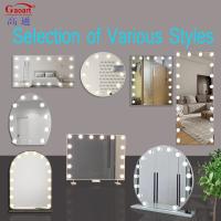 China Processing customization Yes Full Wall Light Bulb Makeup Mirror for Hair Salon Vanity for sale