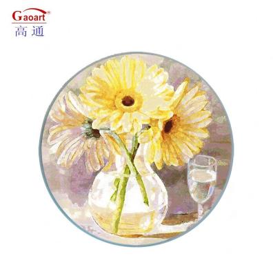 China Serve in Style with White Vegetable Kitchen Tempered Glass Cutting Board With Handle à venda