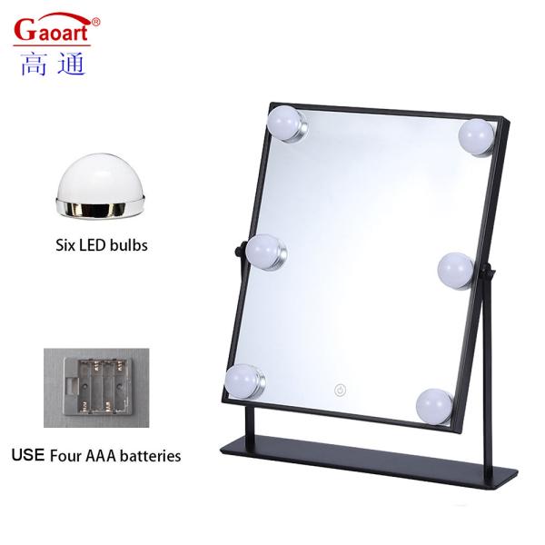 Quality Every Day Occasion Popular Design Light Bulb In Chrome Travel Cosmetic Makeup for sale