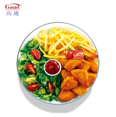 中国 Listing Tempered Glass Square Chopping Block Serving Tray for Classic Kitchen Design 販売のため