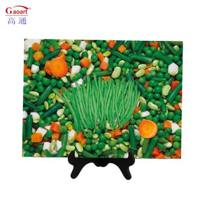 中国 Listing Tempered Glass Square Chopping Block Serving Tray for Classic Kitchen Design 販売のため