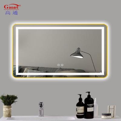 Cina Specchio di vetro Luce LED Specchio da bagno per salone di lusso Camera da letto Soggiorno Decorazione domestica in vendita