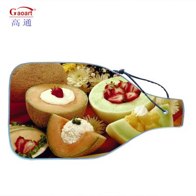 Cina Sublimation White Tempered Glass Cutting Board for Smooth Vegetable Chopping in Kitchen in vendita