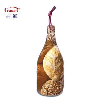 China Blocos de corte para cozinha incrustaveis Tabuleiro de corte temperado redondo e branco à venda