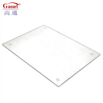 Cina Rectangle 4Mm Toughened Tempered Glass Cutting Board For Kitchen With Customized Design in vendita